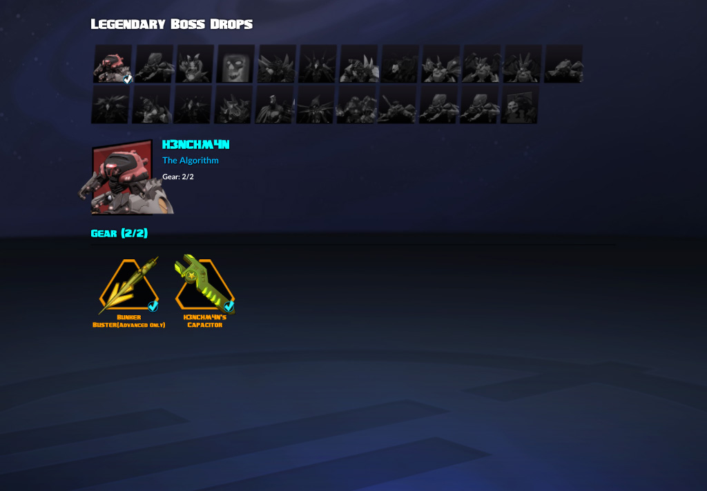 Legendary Boss Drops - Collections - Battleborn | lowlidev