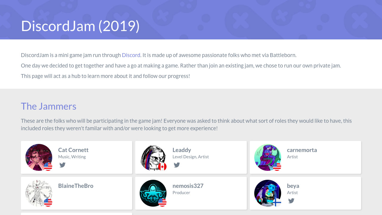 DiscordJam (2019) - DiscordJam - | lowlidev